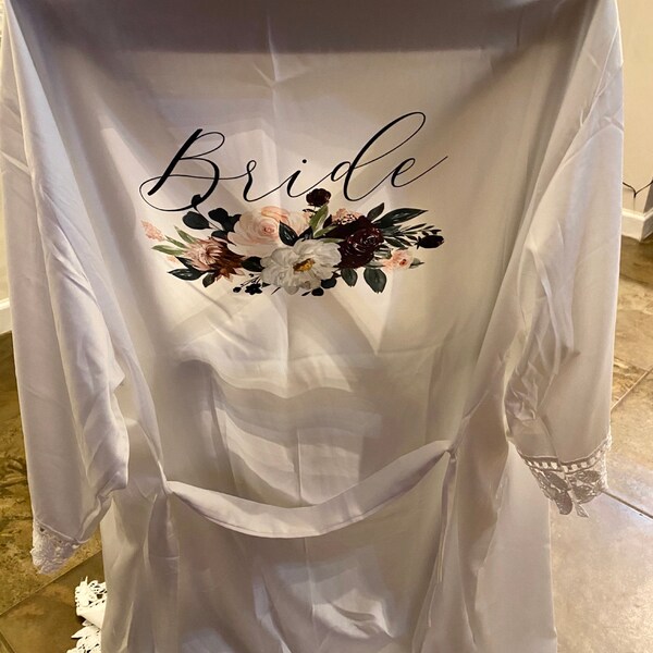 Bridesmaid Robes | Silky Lace Robes | Plus Size Bridesmaid Robes | Plus ...