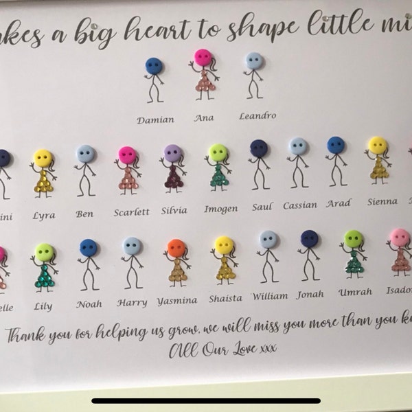 HEN PARTY Hen Do Personalised Button Box Frame Picture for the Bride to ...