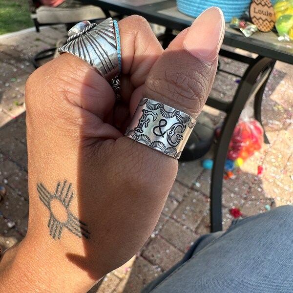 Personalized Initial Western Ring - Custom Monogram Ring - Country ...