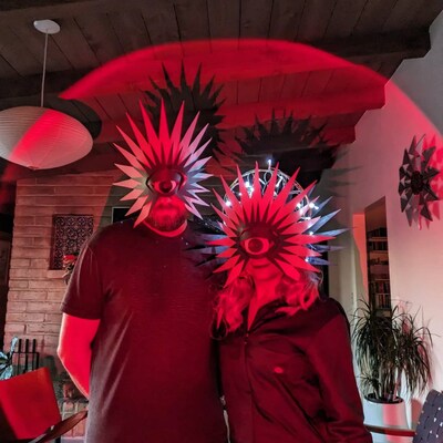 All Seeing Eye 3D Papercraft Mask Template, Paper Mask, Unique ...