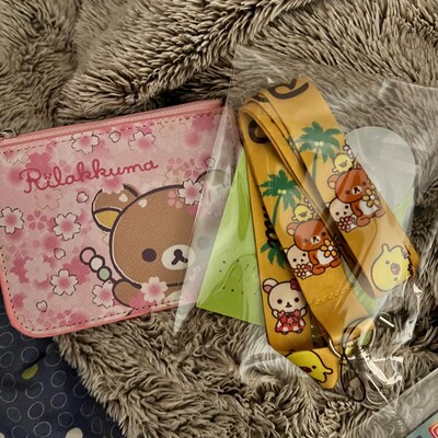 Cute Kawaii Leather Wallet Coin Purse Bear Rilakkum - Etsy