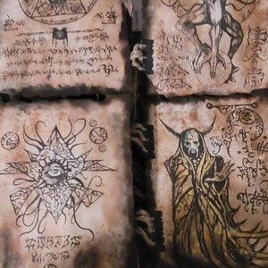 Cthulhu NECROMANCER Necronomicon Scrolls Occult Zombie Horror - Etsy