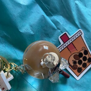 Bunny Keychain Gold Enamel Key Chain Accessory Rabbit Charm | Etsy