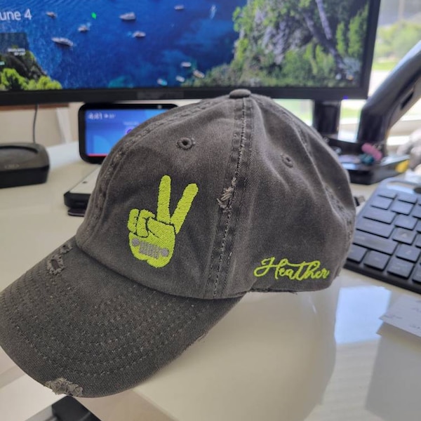 Add Name or Text to Back or Side of Baseball Cap | Back of Hat ...