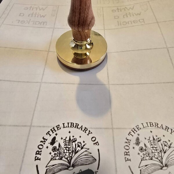 From the Library of Stamp, Library Stamp, Personalized Book Stamp ...