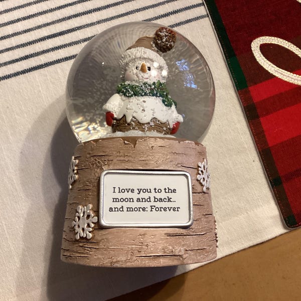 Snowman Personalized Christmas Snow Globe, Gifts for Christmas, Custom ...