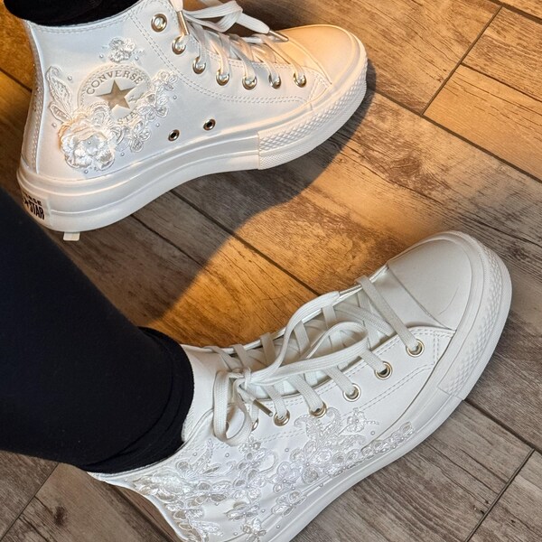 Fall Embroidered Converse Pattern PDF | DIY Download Shoe Embroidery ...