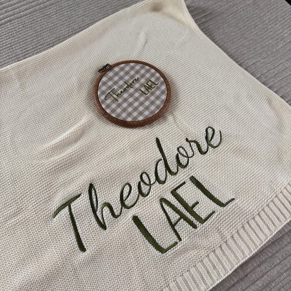Custom Embroidered First Name, Personalized Embroidered Baby ...