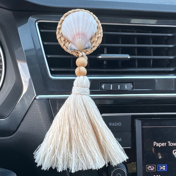 Essential Oil Car Diffuser, Natural Car Air Freshener, Rear View Mirror ...