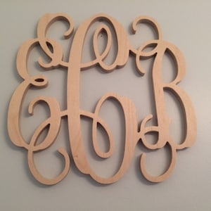 Wooden Monogram Monogram Wall Hanging Wedding Monogram Wooden Letters ...