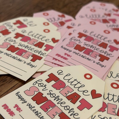 Valentines Gift Tag Teacher. Printable Teacher Gift Tags. Printable ...