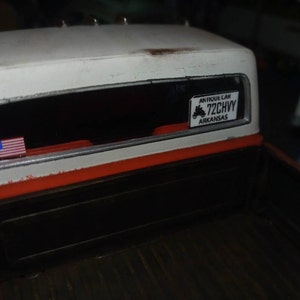 CUSTOM License Plate for Model Car to Scale Beautifully Detailed Made ...