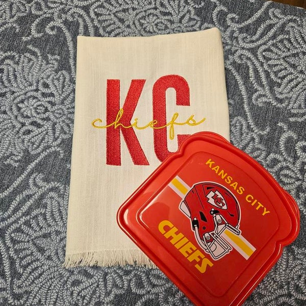 Kansas City Chiefs Football Embroidery Digital Design, T-shirt Design, 5 by 7 Hoop - Etsy