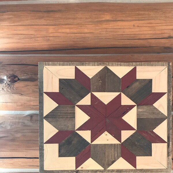 Swoon Pattern Barn Wood Quilt Square Wall Hanging - Etsy