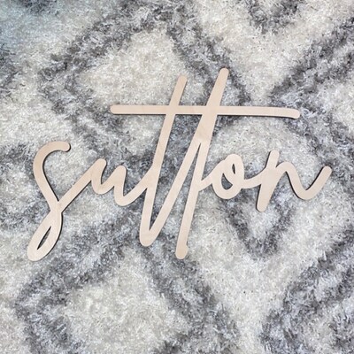 Last Name Wood Sign Word Cut Out Large Custom Wood Signs Wedding ...