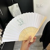 Personalised Paper Fans With Hand Lettering - Etsy
