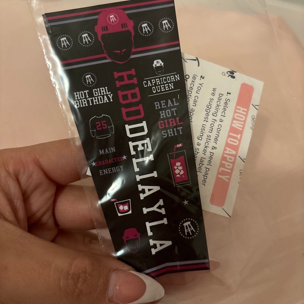 Pink Whitney Custom Sticker Label | 50ml, 200ml, 375ml, 750ml, 1000ml ...