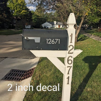 Reflective Mailbox Numbers, Reflective Mailbox Decals, Mailbox Decals ...