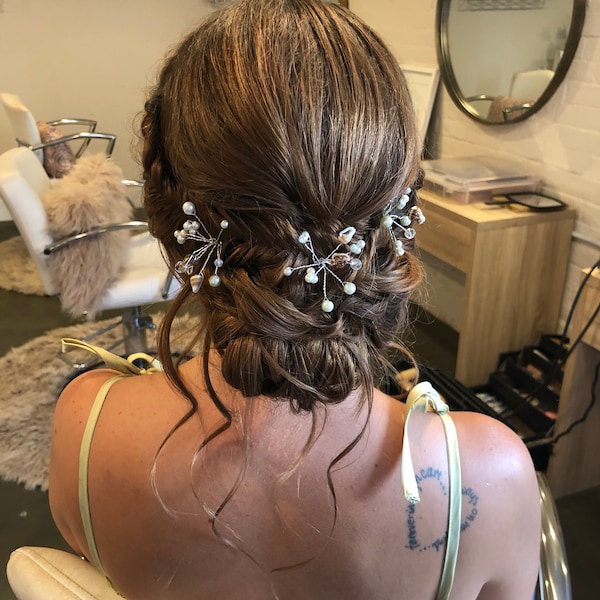 Wedding Beach Starfish Sea Shells Pearls Crystals, Bridal Hair Piece ...
