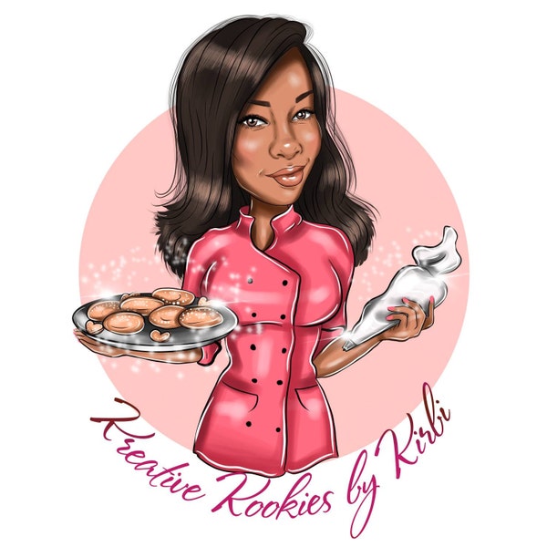 Baker Logo - Custom Portrait for Your Business Logo, Bakery Logo Design ...