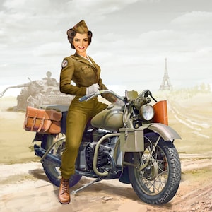 Personalized Portrait Classic Pin up Art Poster Realistic Style ...