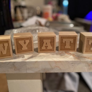 Personalized Wooden Blocks Name Blocks Alphabet Baby | Etsy