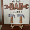 Personalized Father's Day Gift, the Best Dad Sign, Family Sign, Father ...