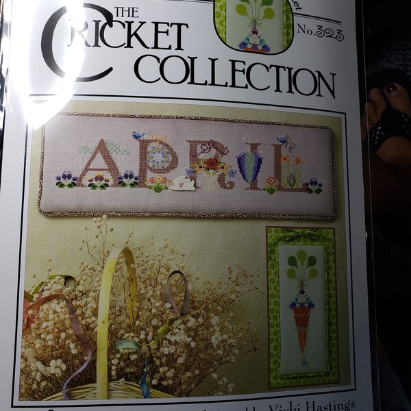 CRICKET COLLECTION "april" Counted Cross Stitch Pattern With Handmade ...