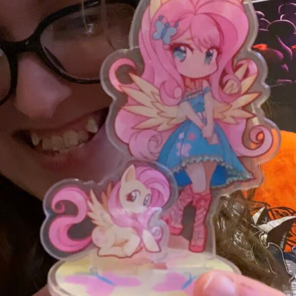 Fluttershy - 4" Double-sided Acrylic Standee - Etsy