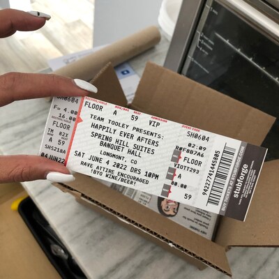 Custom Wedding Save the Date Concert Ticket Invitations W/ Envelopes ...