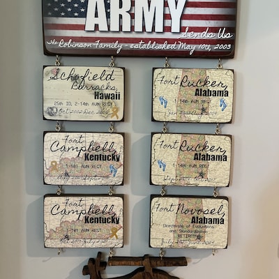 Coast Guard Sign Military Sign Military Duty Station Sign Military Gift ...