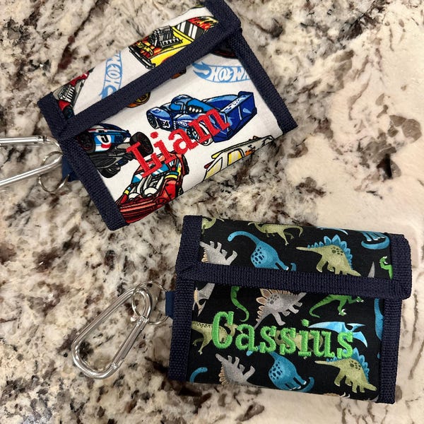 Personalized Girls Wallet, Girls First Wallet, Girls Wallet With Coin ...