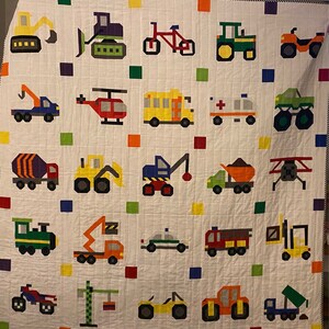 15 Construction Edition Vehicle Quilt Block Pattern Bundle - Etsy