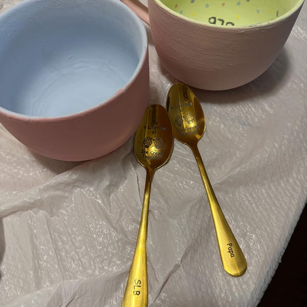 Personalized Ice Cream Spoons Custom Engraved Spoon to a Lifetime of ...