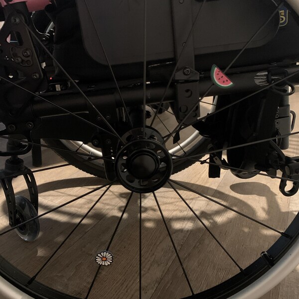 Bike Spoke Decoration Letters. 6 Letter Set. Fits on Bicycle Wheel ...