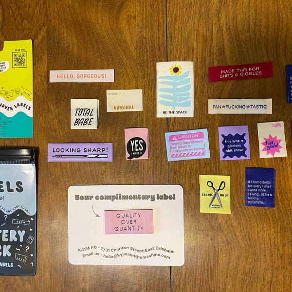 It Has Pockets Multipack 6 Sew-in Labels by Kylie and the Machine KATM ...