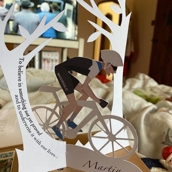 Personalised 80th 3D Paper Cut Card for a Mum/ Grandma/aunt/sister ...