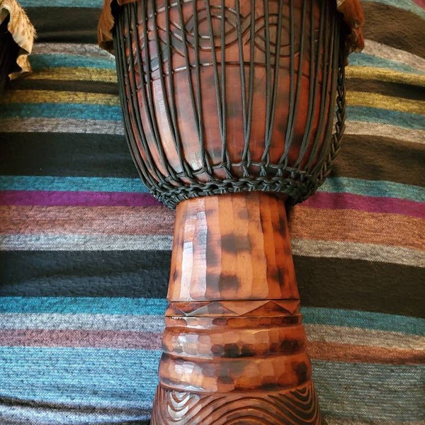 Dragon - Extra Large Handmade 26" Tall Deep Carved Djembe Hand Drum ...
