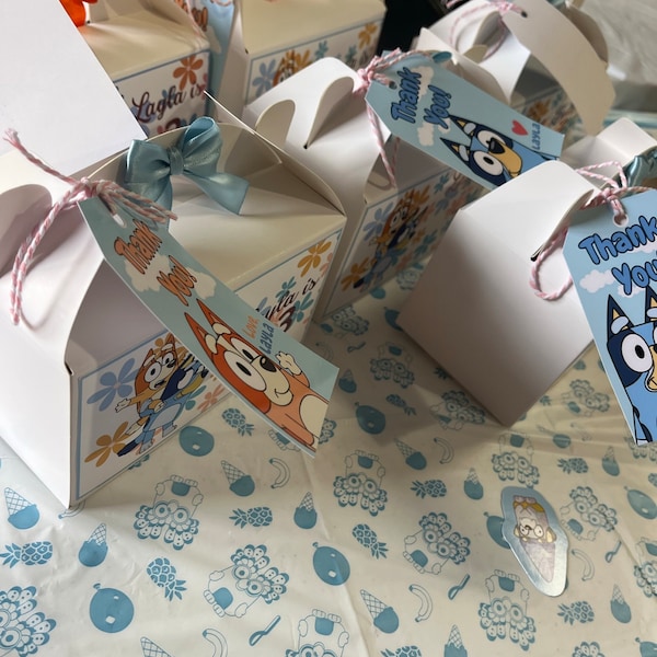 Bluey Inspired Themed Party Favors, Blue Inspired Birthday, Blue Tags ...