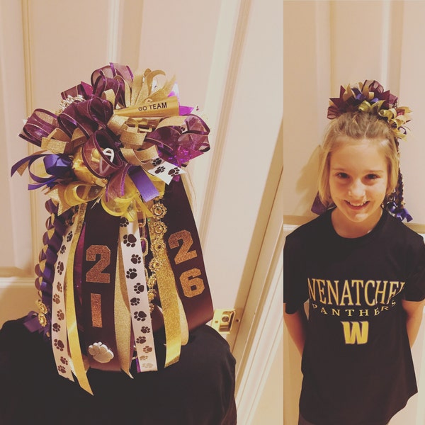 Homecoming Hair Bow Mums & Homecoming Shash Mums - Etsy