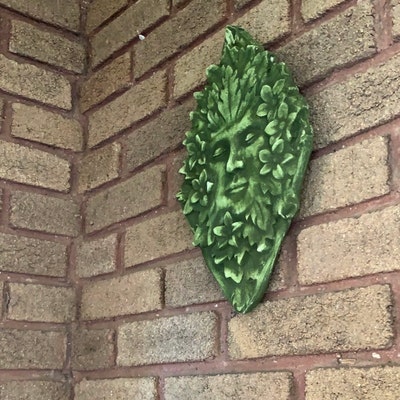 Green Lady Wall Hanging/greenlady Art/green Lady and Green Man in Art ...