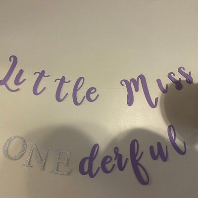 Little Miss Onederful Banner Little Miss Onederful Banner Miss ...