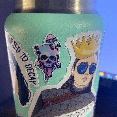 Skeleton Stickers Peace Sign Sticker Goth Stickers - Etsy