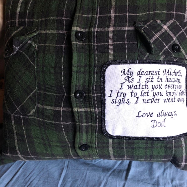 Memory Shirt Pillow, Shirt Pillow, Memory Pillow, Memory Shirt, Custom ...