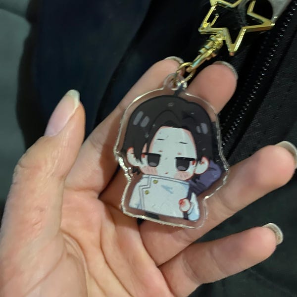 Sorcerer Chibi 2" Anime Chibi Acrylic Keychain / Epoxy Charm Double ...