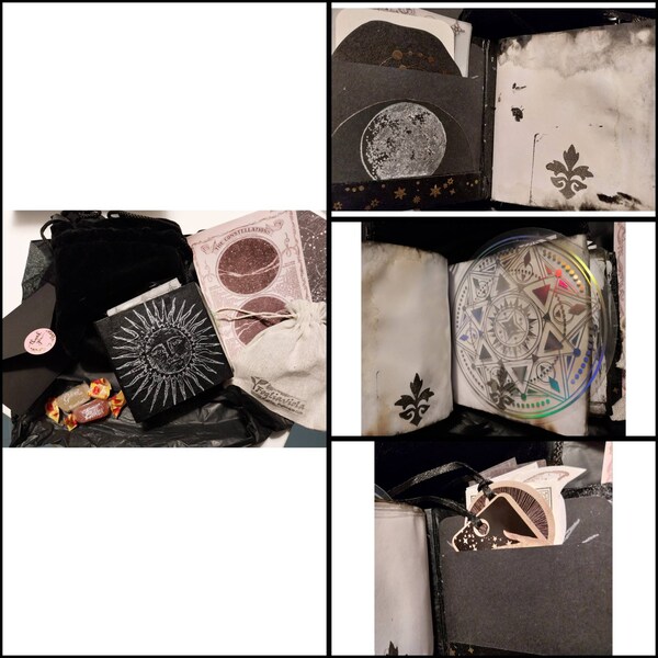 NEVERENDING STORY BOOK Auryn Diary Ouroboros Snake Blu Velvet Grimoire ...