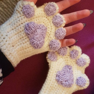 Crochet Pattern, Cat & Paw Coaster 2FOR1 Animal Paw Print Kitty - Etsy
