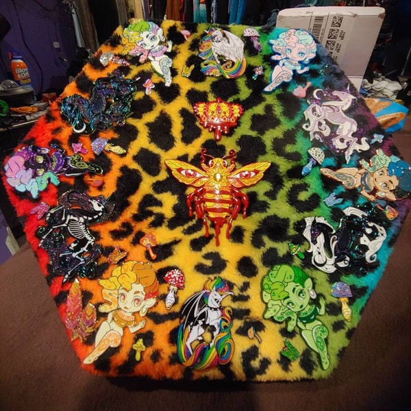 GRADE B Wicked Unicorn B Rainbow Metal Anodized Enamel Pin - Etsy