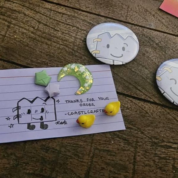 Custom Design Pin Button Accessory Battle for Dream Island BFDI ...