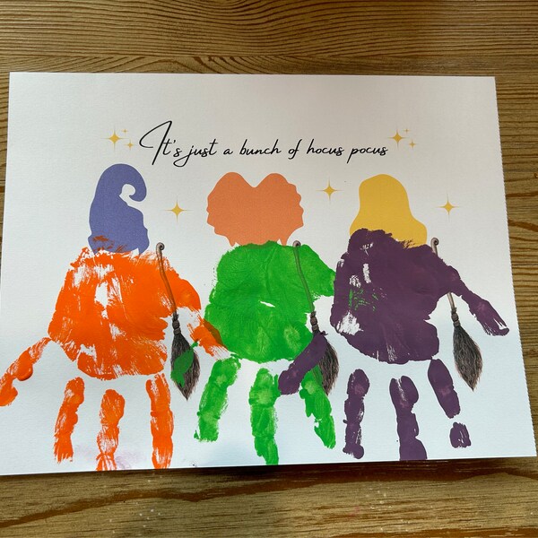 Hocus Pocus Handprint Art Craft, It's Just a Bunch of Hocus Pocus ...